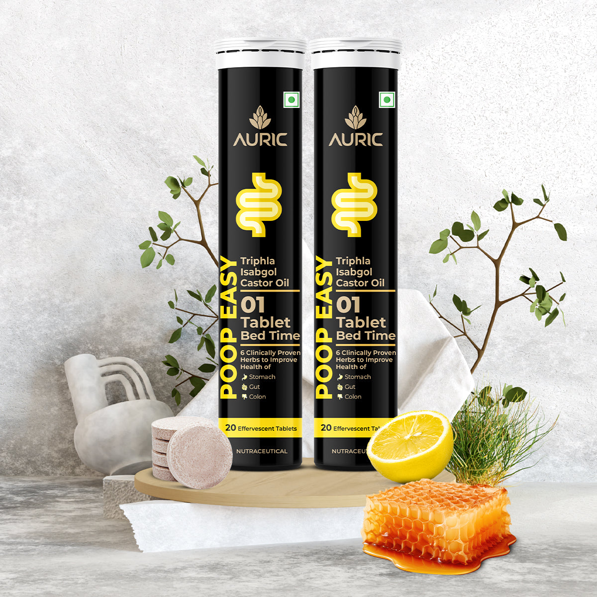 Poop Easy Effervescent Tablet - Drop Fizz & Drink – Auric