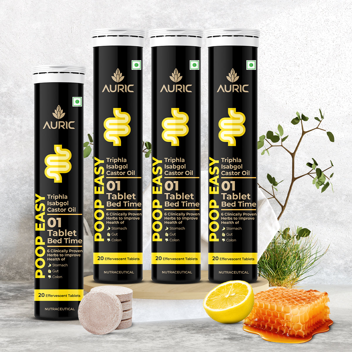 Poop Easy Effervescent Tablet - Drop Fizz & Drink – Auric