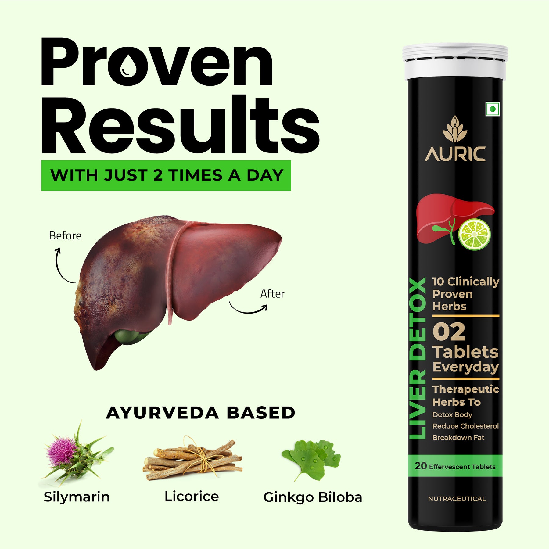 Buy Liver Detox Effervescent Tablet, Drop Fizz Drink Get 30% Off - Auric